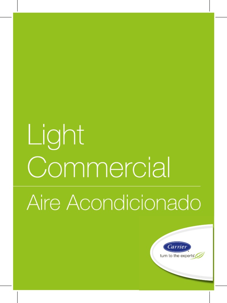 Carrier Light-Commercial | PDF | Termodinámica Atmosférica | Ingeniería ...