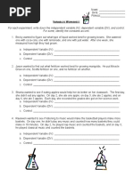 Identifying IV and DV in Experiments | PDF | Experiment