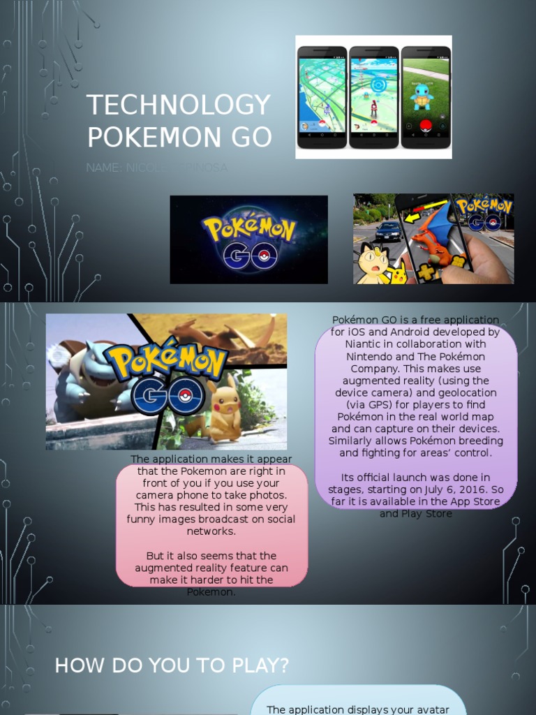 Technology Pokemon Go: Name: Nicole Espinosa | PDF