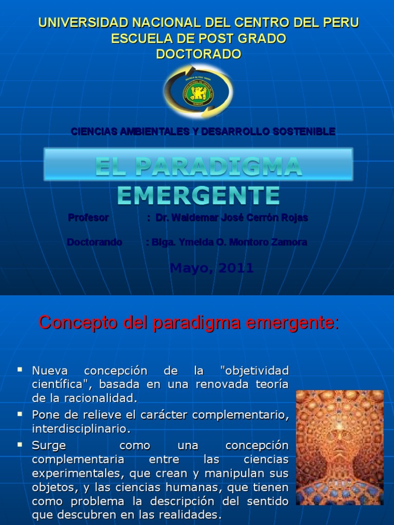 Paradigma Emergente en Ciencias Ambientales | PDF | Paradigma ...