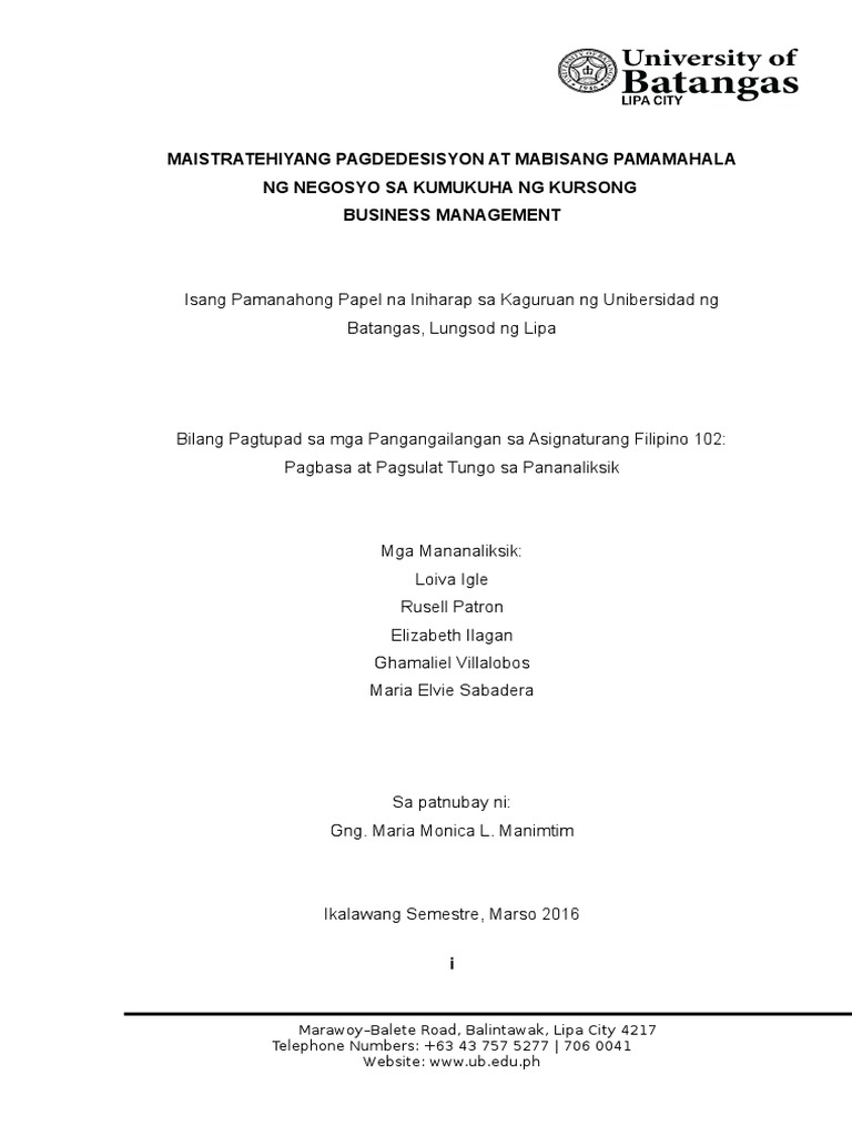 Thesis Final Pdf