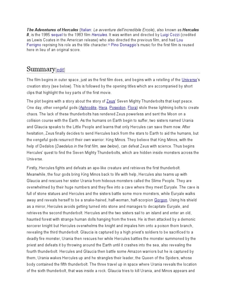 The Adventures of Hercules | PDF | Ancient Greek Literature | European ...