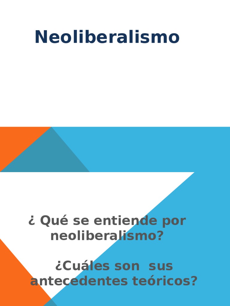 Neoliberalism o | PDF | Neoliberalismo | Liberalismo