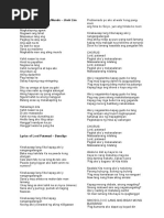 Lyrics of Lord Patawad-Basilyo | PDF