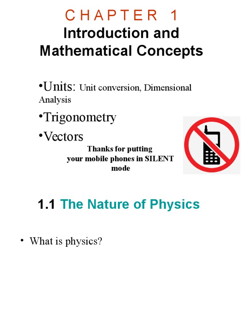 Introduction to Physics Concepts | PDF | International System Of Units ...