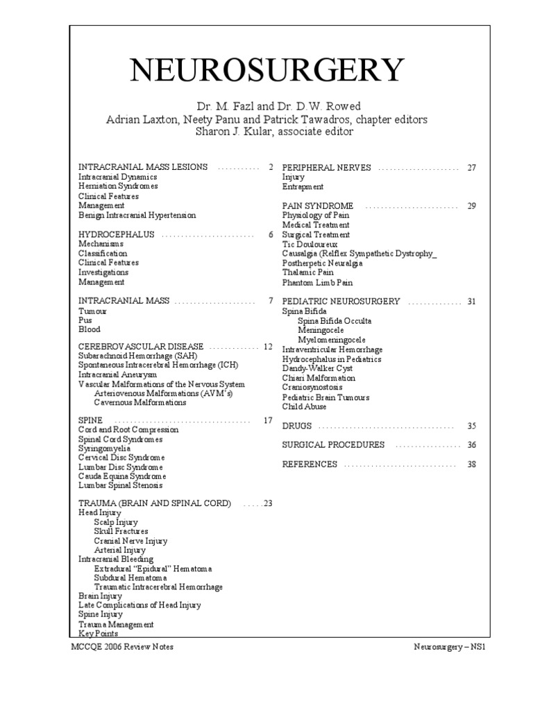 Intracranial Mass Lesions Guide | PDF | Cerebrospinal Fluid | Central ...
