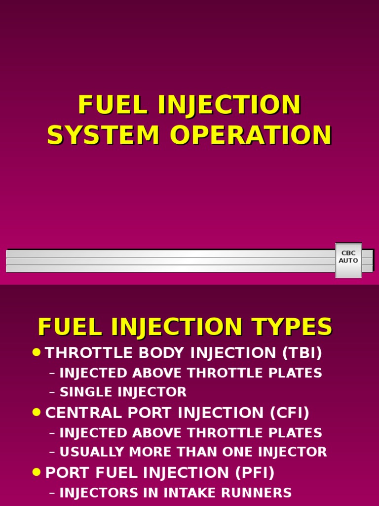 FTL 10 Fuel Injection System Operation Service | PDF