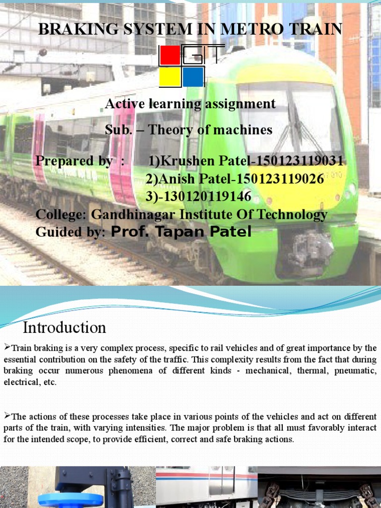 Metro Train Braking System Overview | PDF | Brake | Force