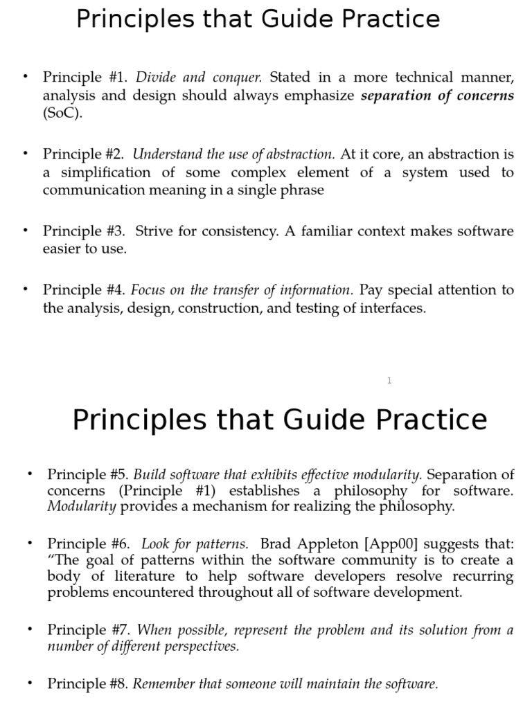 Principles That Guide Practice | PDF | Computer Programming | Systems Engineering