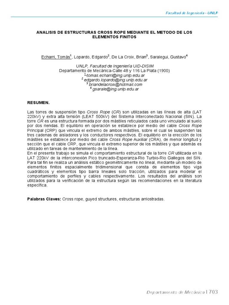 Análisis de Torres Cross Rope | PDF | Fuerza | Mecánica