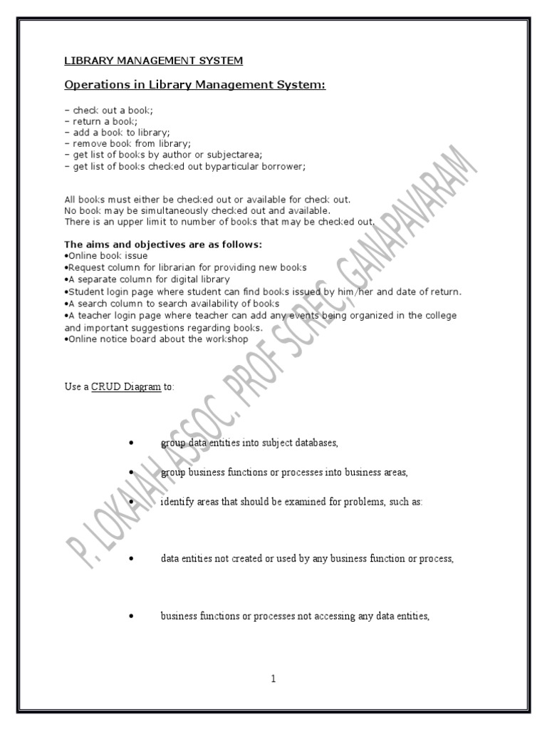 Case Study Library | PDF | Use Case | Component Based Software Engineering