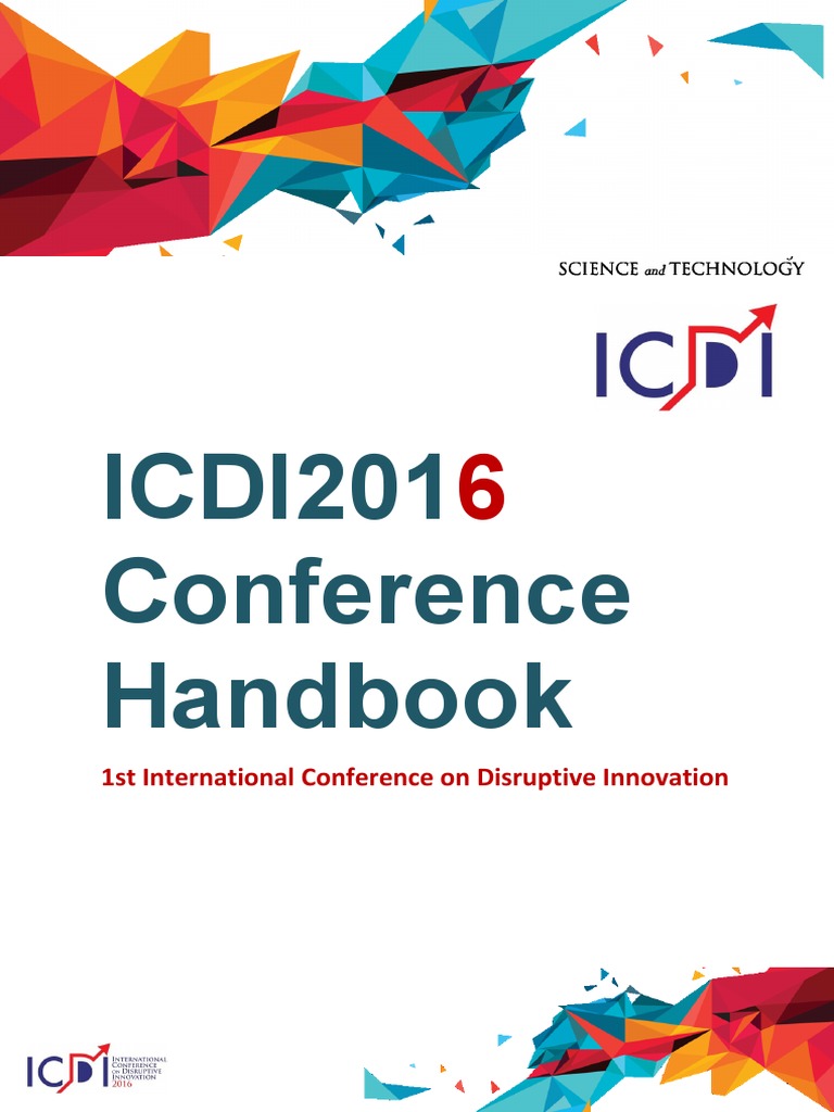 ICDI 2016 Handbook | PDF | Disruptive Innovation | Innovation