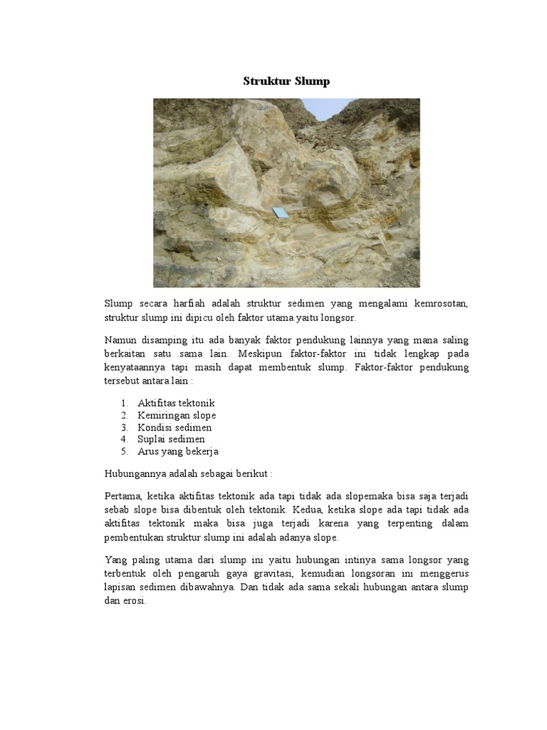 Struktur dan Penyebab Slump Sedimen | PDF