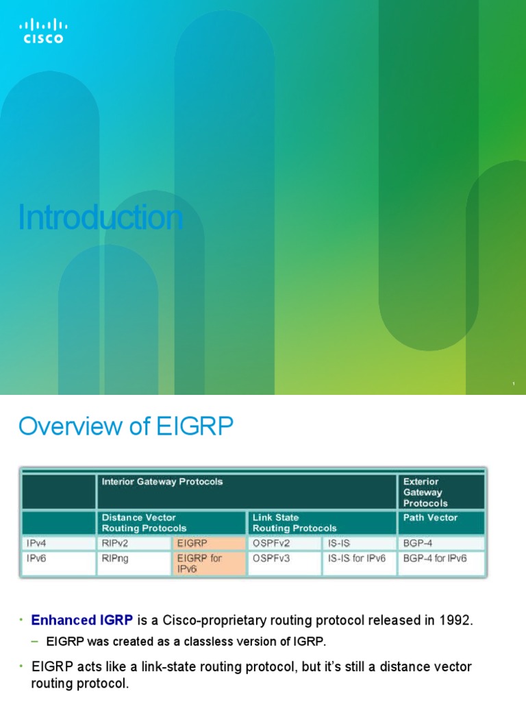 EIGRP | PDF | Routing | Computer Networking