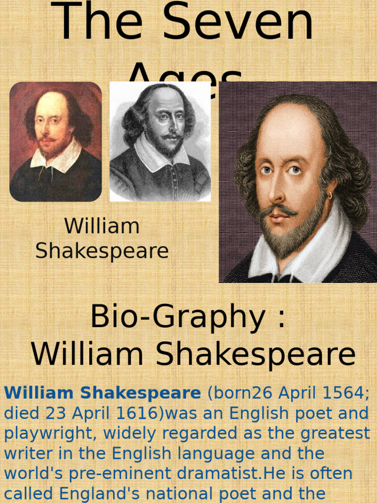 The Seven Ages of Man by William Shakespeare | PDF | William ...