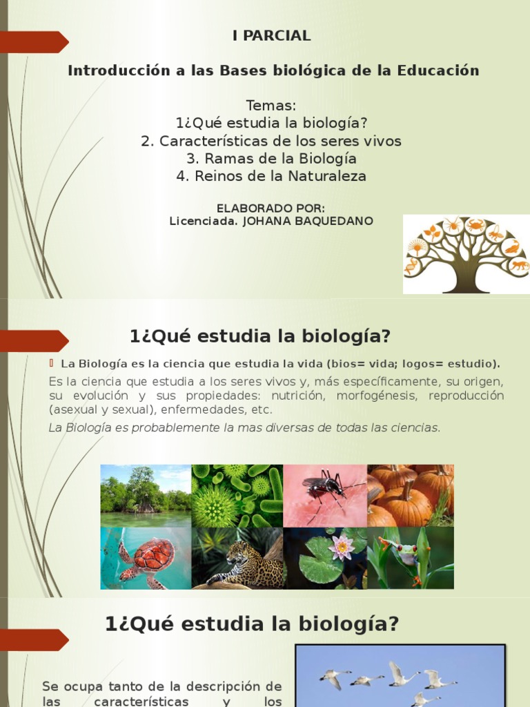 Tema 1 La Biologia y Los Seres Vivos | PDF | Biología | Organismos
