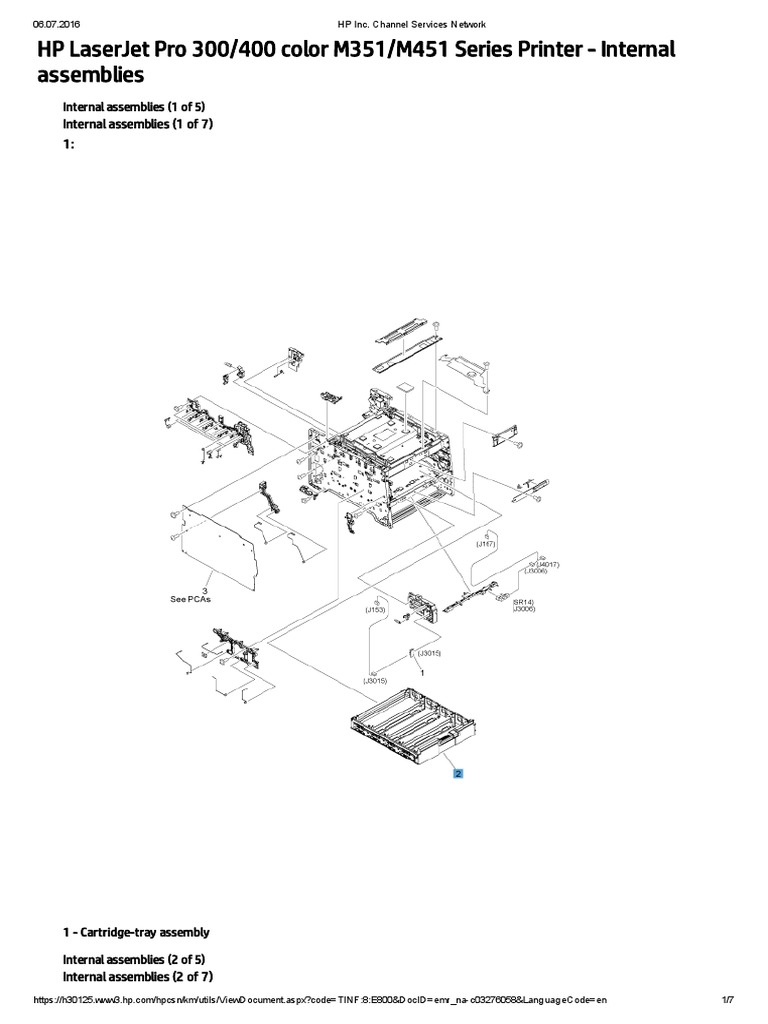 HP M351 451 Internal Assy | PDF