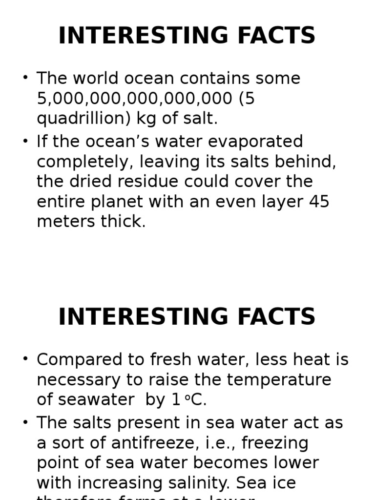 Interesting Facts About Oceans | Download Free PDF | Atmosphere Of ...