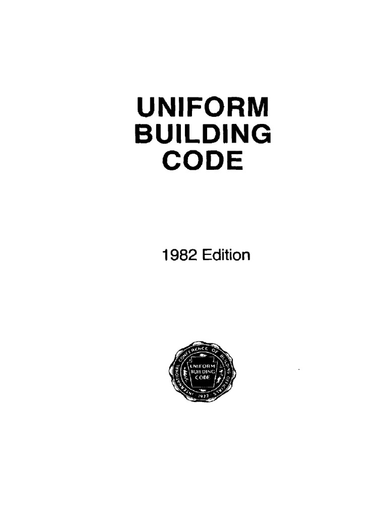 Ubc 1982 | PDF | Building Code | Wall