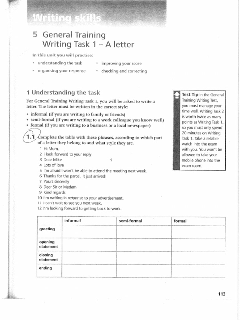 1 - IELTS Writing - General | PDF