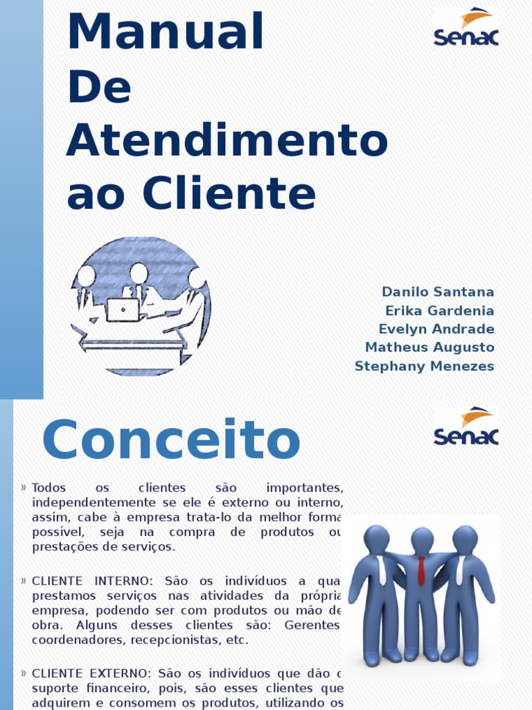 Manual De Atendimento Ao Cliente 1 Senac Pdf Setor Terciário Da