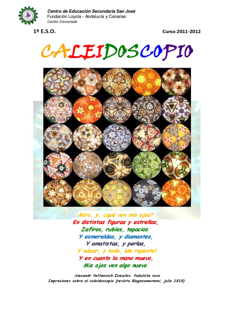 Una introducción al caleidoscopio: su historia, funcionamiento y construcción | PDF | Ligero ...