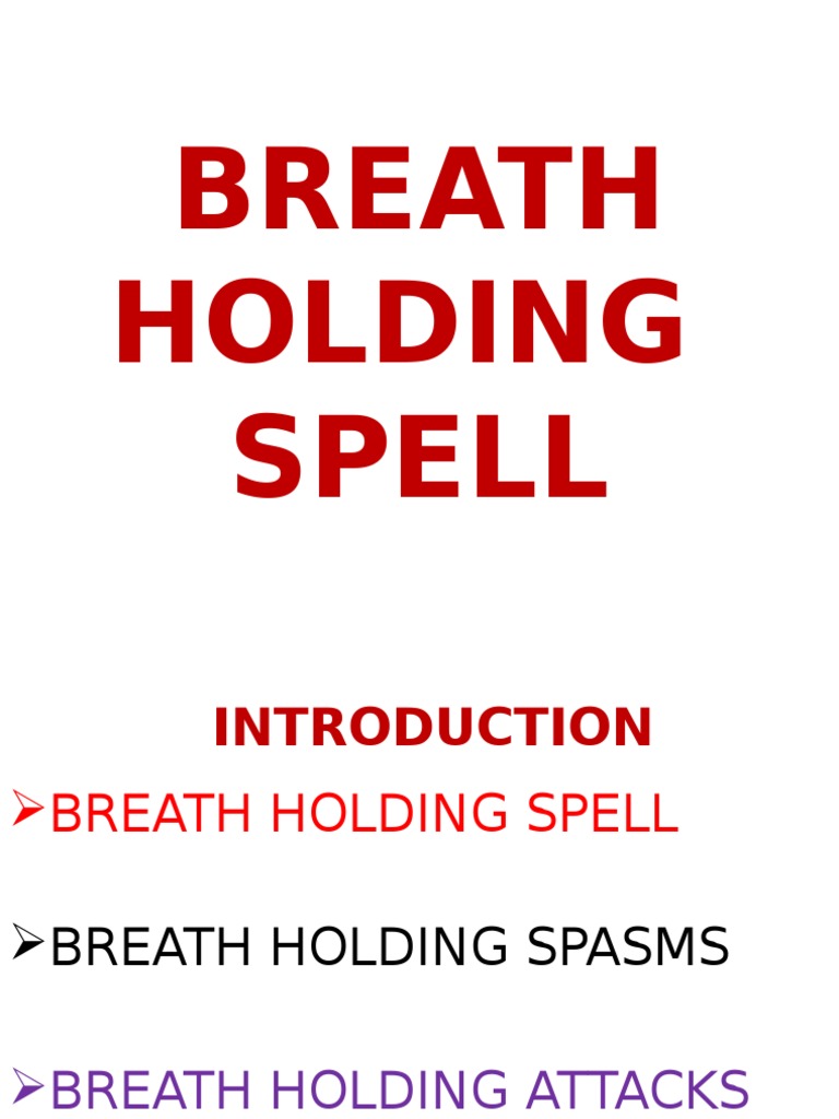 Breath Holding Spell | Breathing | Apnea