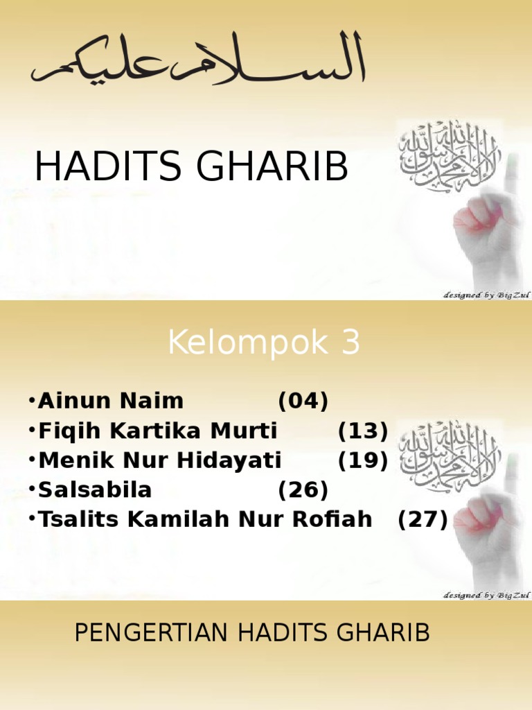 MENELITI HADIS GHARIB | PDF