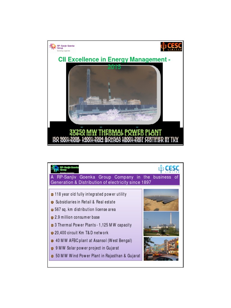 01budge Budge Generating Station Cesc Limited Budge Budge | PDF | Power (Physics) | Sustainable ...