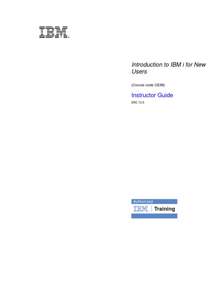 Introduction To IBM I For New Users | PDF | Ibm Notes | Ibm System I