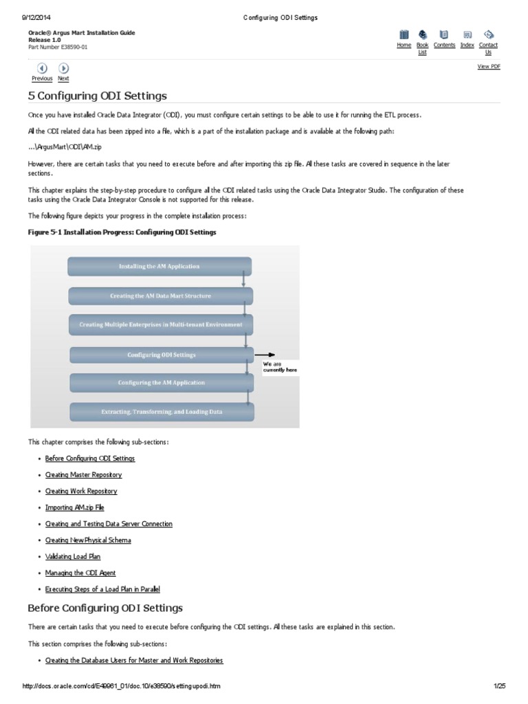 Configuring ODI Settings | Download Free PDF | Database Schema | Databases