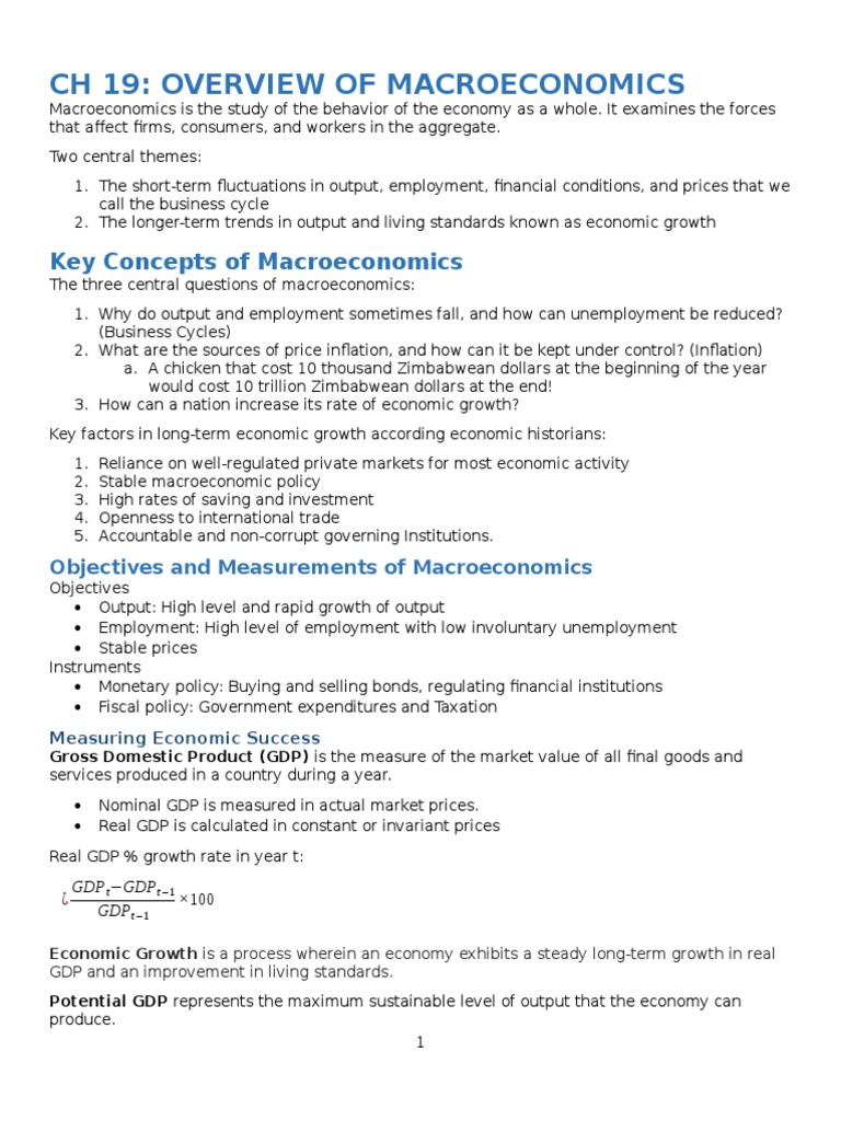 Ch19 Ch20 Economics 19e Samuelson and Nordhaus | PDF | Gross Domestic ...