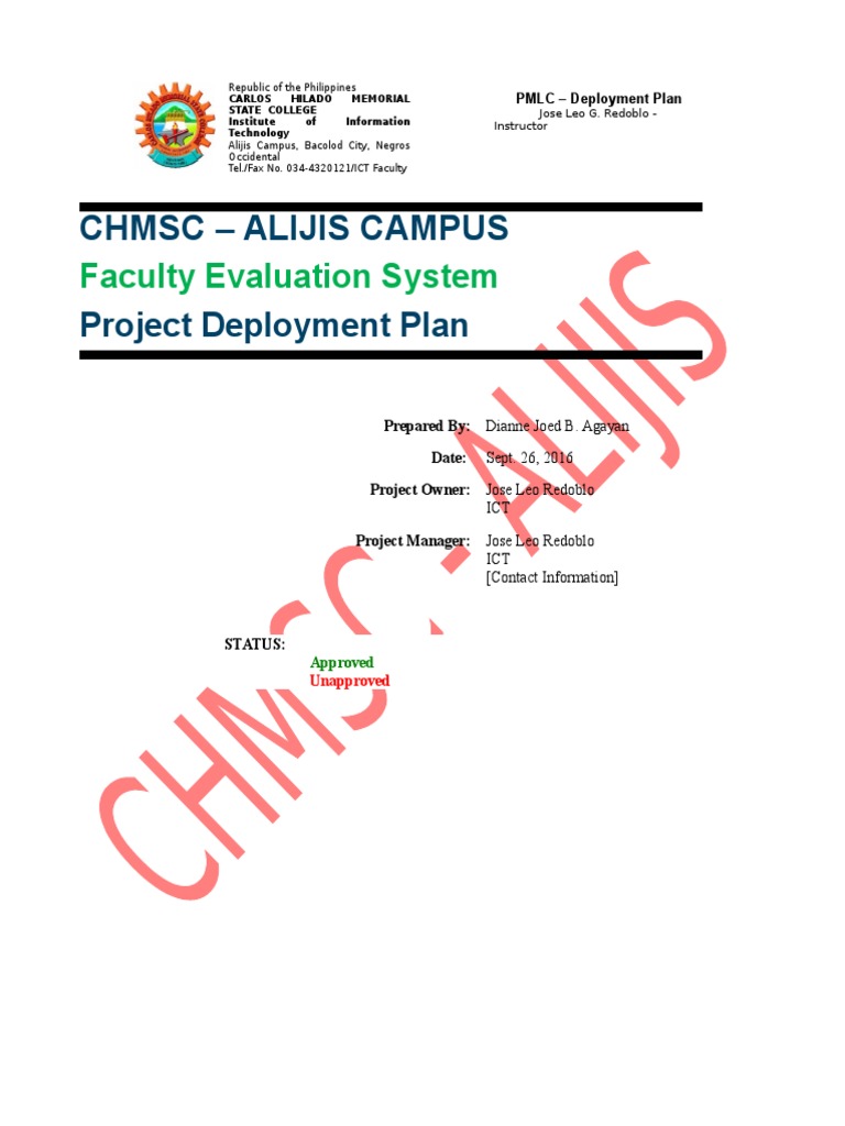 Project Plan | Pdf | Software | Systems Engineering