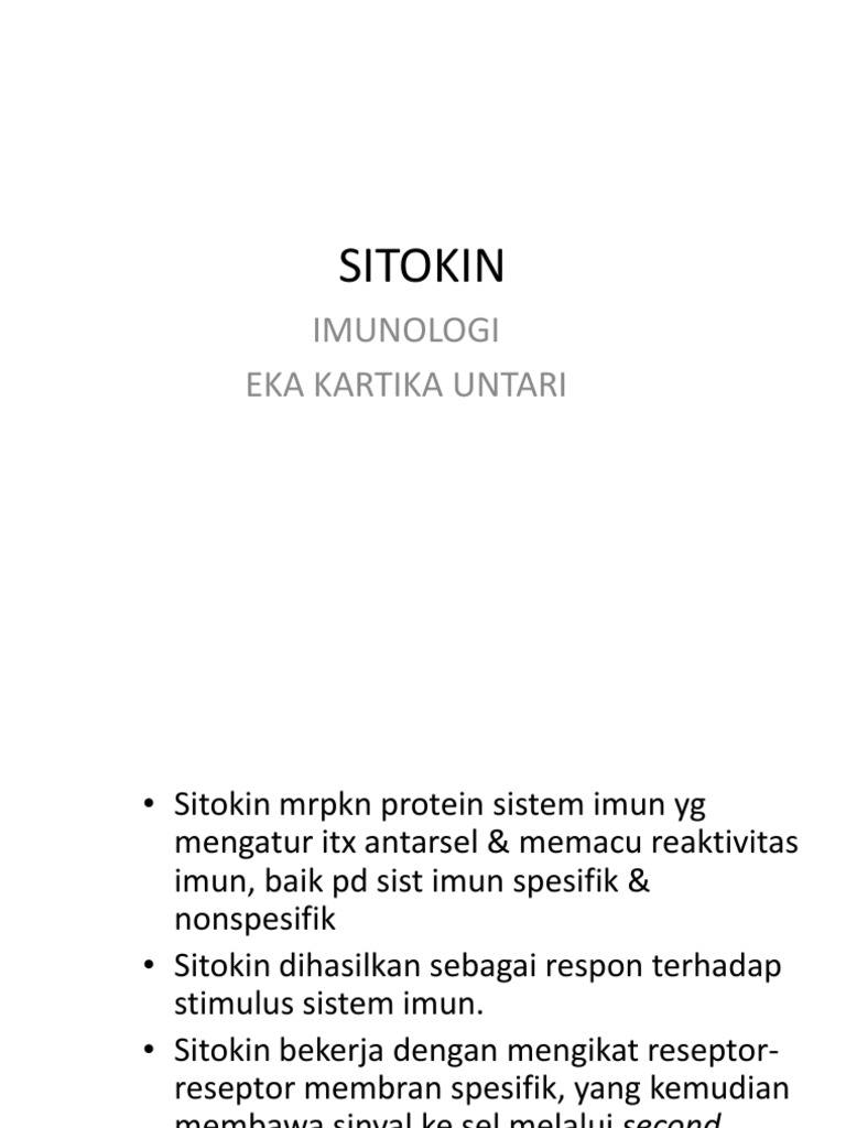 SITOKIN Bahan Kuliah Print | PDF