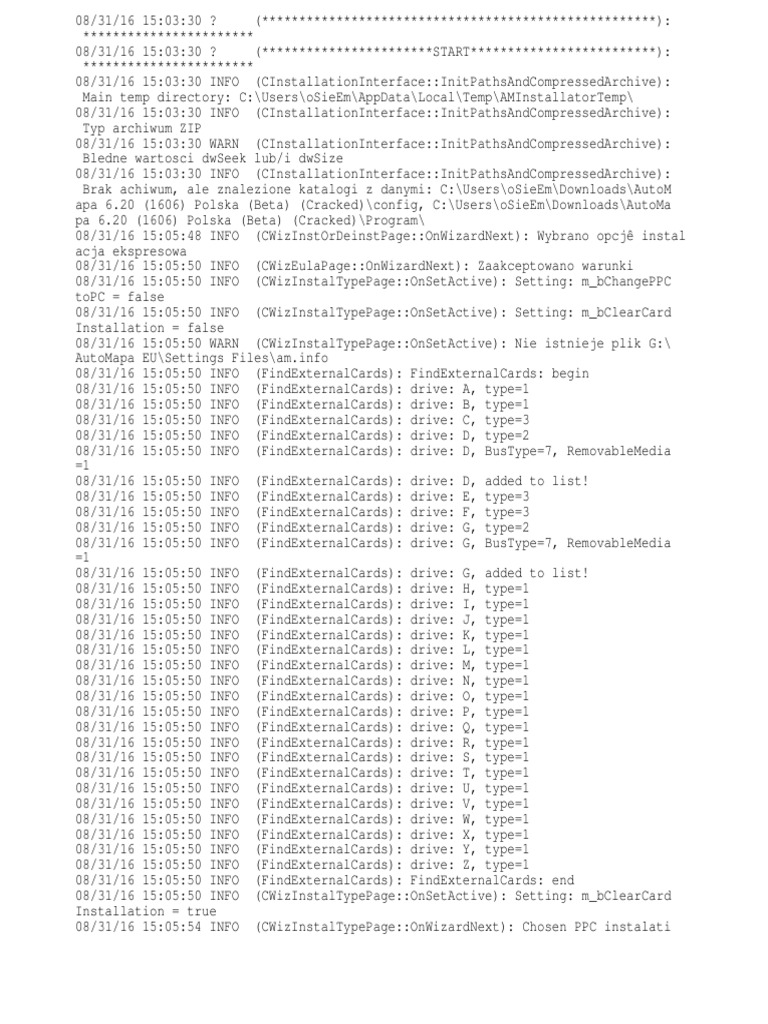 Auto Map A Setup Log | PDF | Computer Libraries | Computing