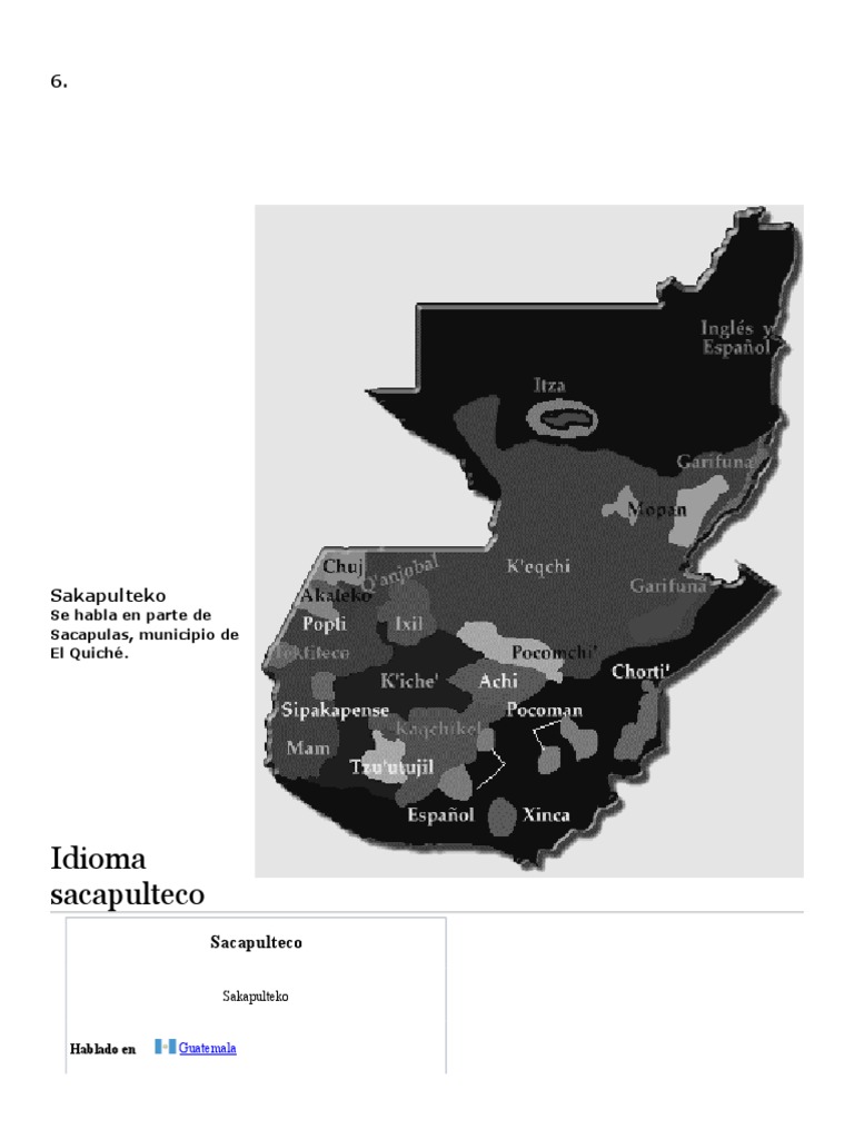 Dialecto Sakapulteko | PDF | Comunicación humana | Sociolingüística