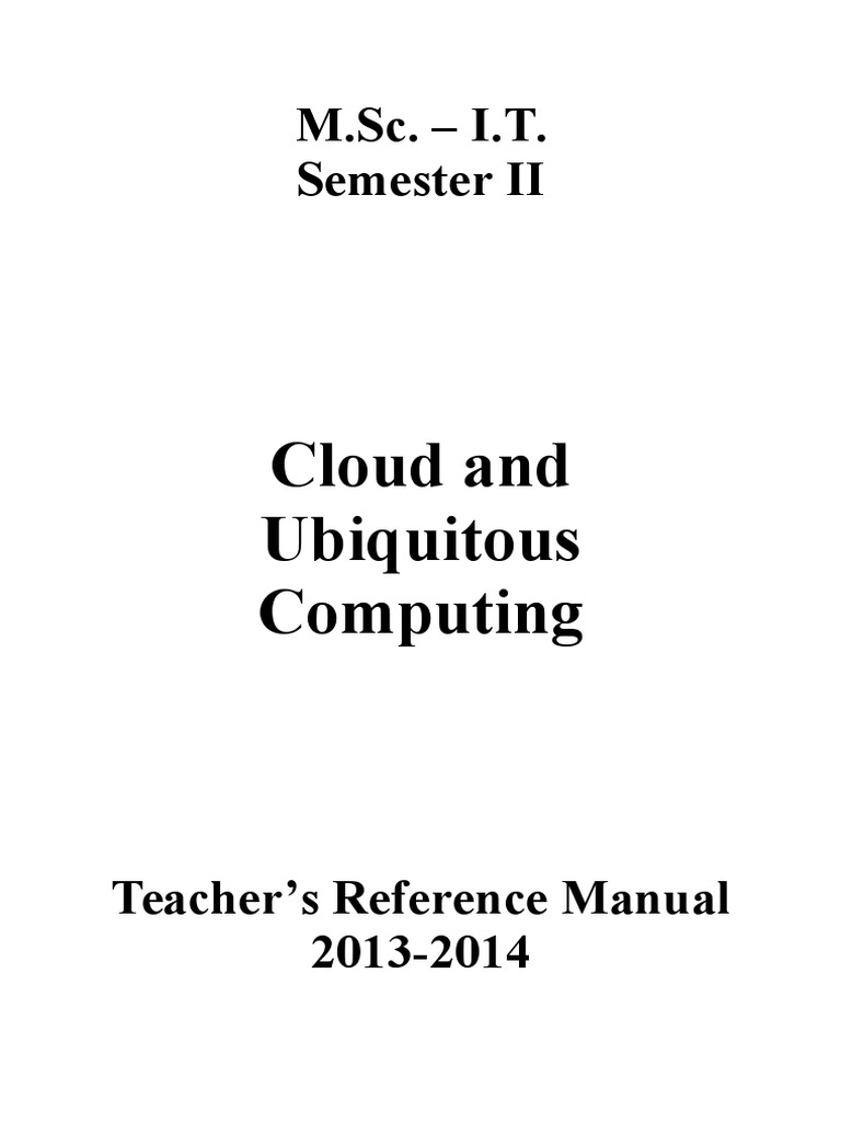 Cloud and Ubiquitous Computing Practical Manual | PDF | Computer Cluster | Apache Hadoop