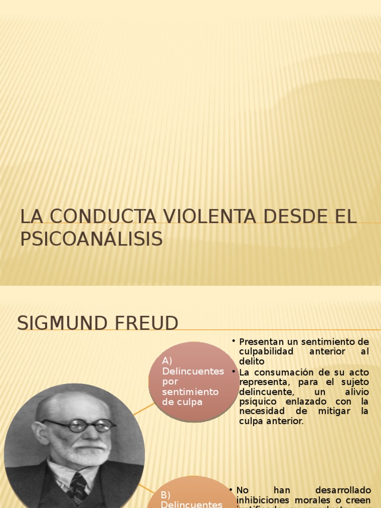 La Conducta Violenta Desde El Psicoanálisis | PDF