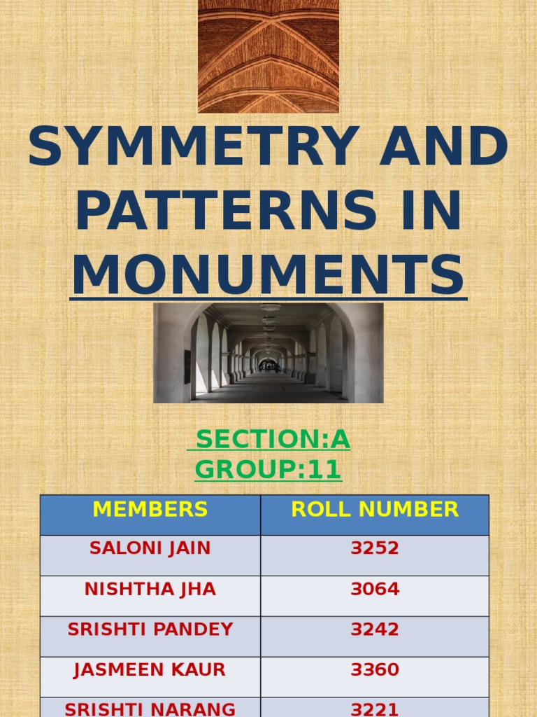 Line Of Symmetry In Monuments
