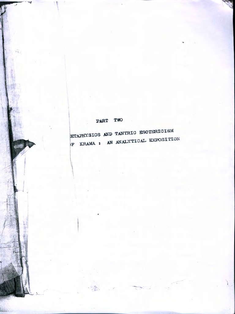 Metaphysics and Tantric Esotericism of Krama - An Analytical Exposition ...