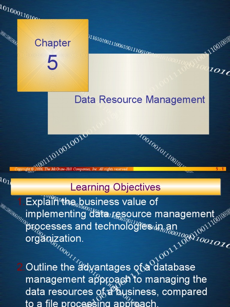 Data Resource Management | PDF | Data Warehouse | Databases