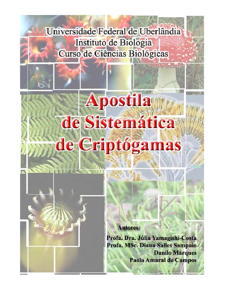Apostila de Sistematica de Criptogamas PDF | PDF | Fungo | Taxonomia ...