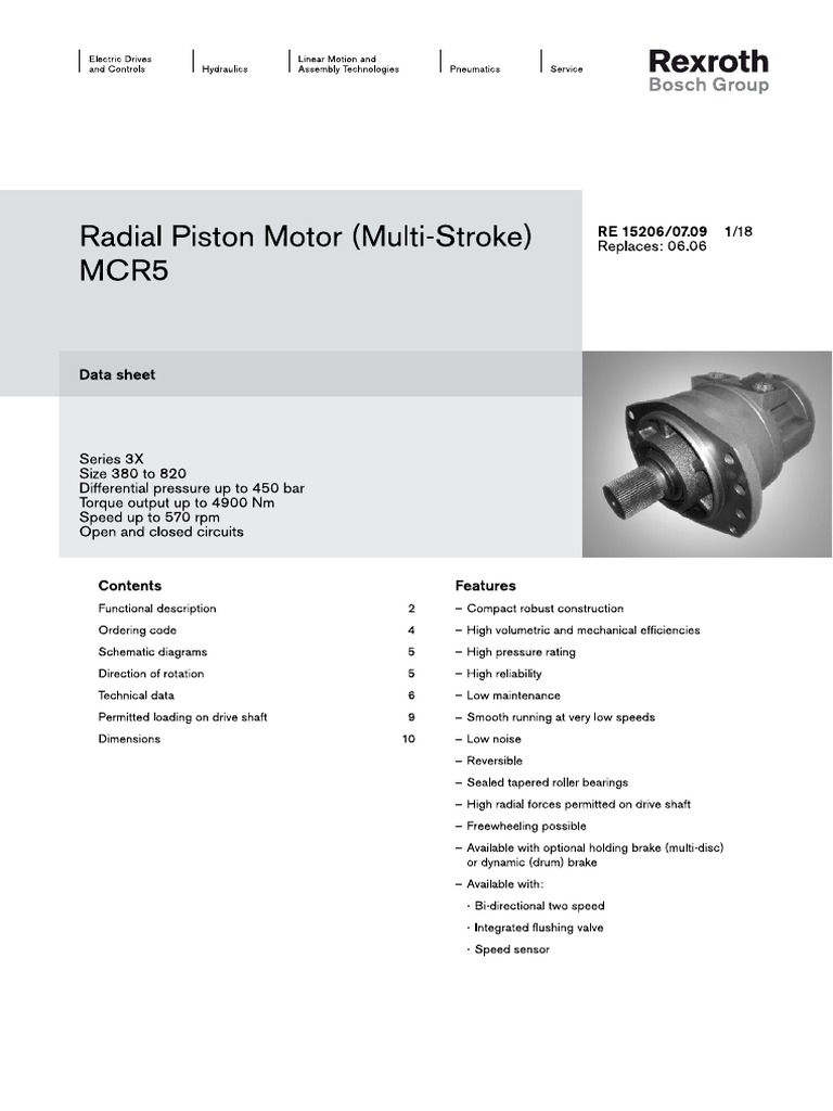 Rexroth Mcr5 Motors | PDF