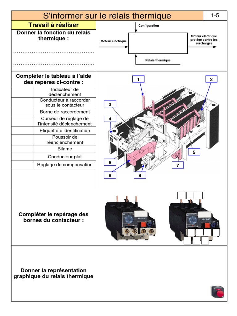 Relais Thermique : Fonction et Configuration | PDF | Électrotechnique ...