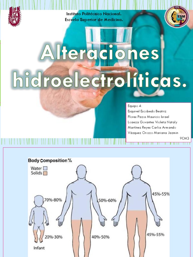 Alteraciones Hidroelectrolíticas 9CM3 E4 | Potasio | Sodio