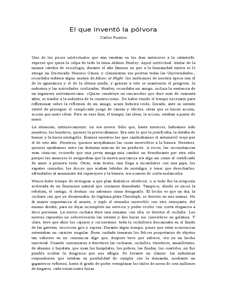 El Que Inventó La Pólvora | PDF