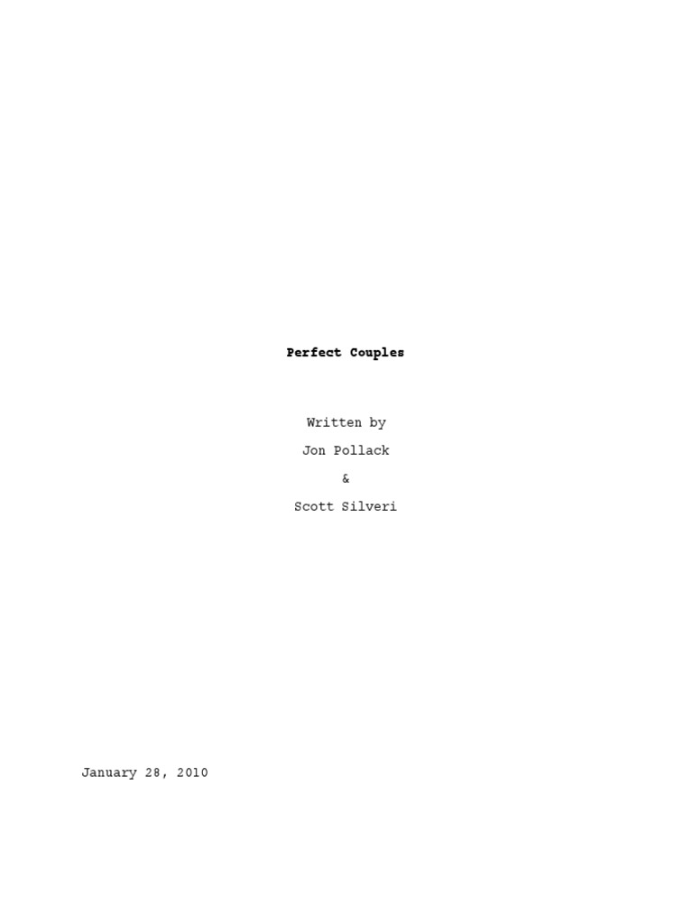 Perfect Couples 1x01 - Pilot | PDF