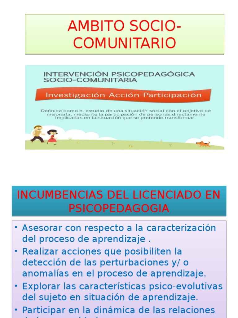 Ambito Socio Comunitario | Teoría de la educación | Aprendizaje
