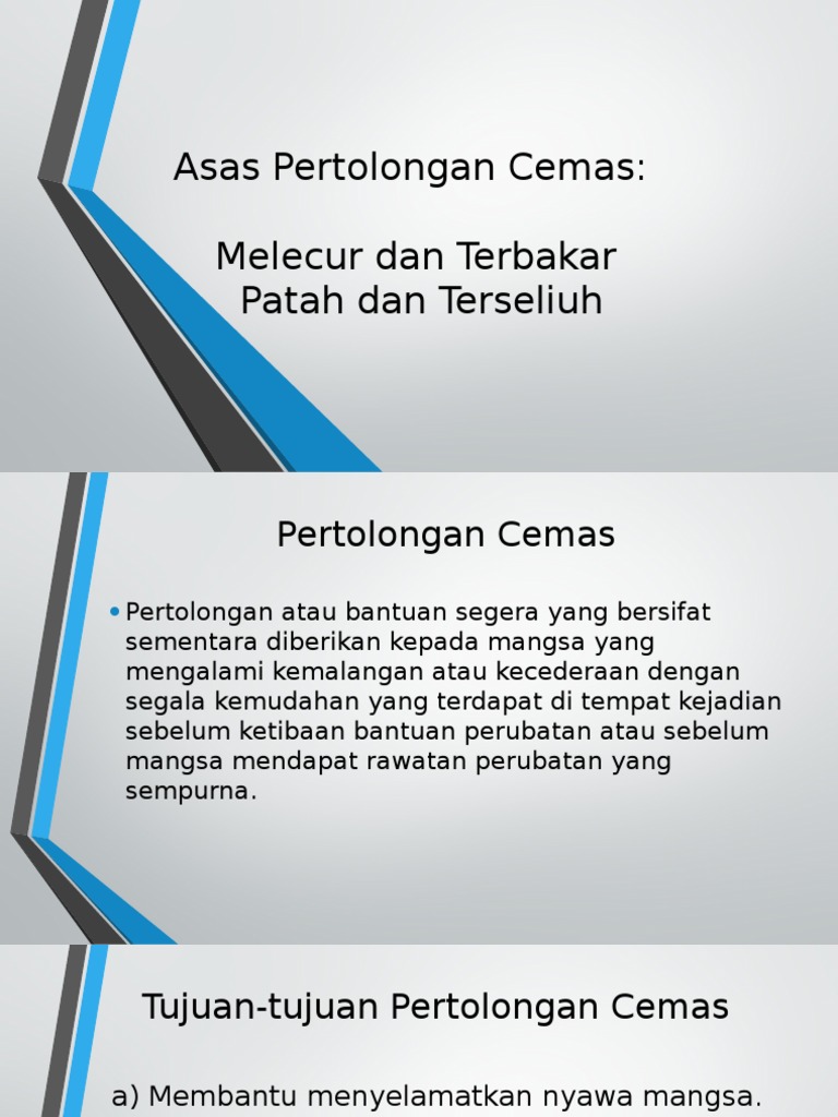 Asas Pertolongan Cemas | PDF | First Aid | Emergency Management