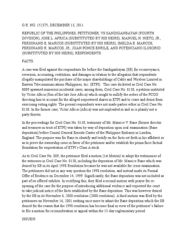 CivPro To Digest | PDF | Deposition (Law) | Judgment (Law)